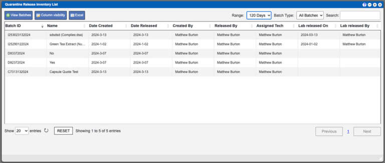 Quarantine Release List | Learn How To Use Virtual Office