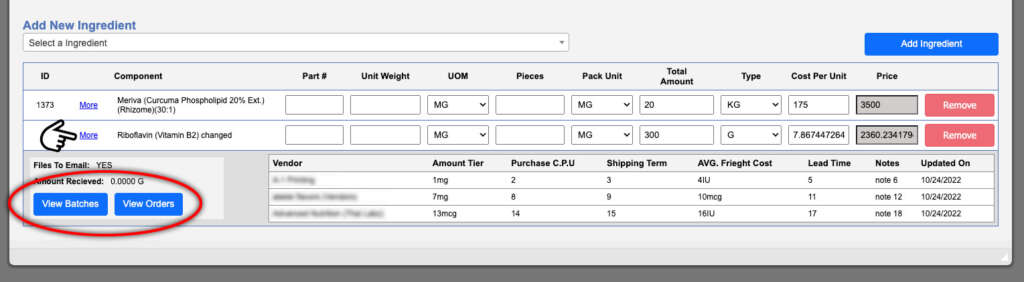 Component POs | Learn How To Use Virtual Office