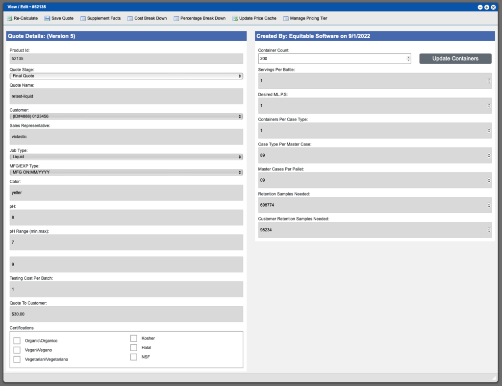 MMR's built for specific production types - Equitable Software