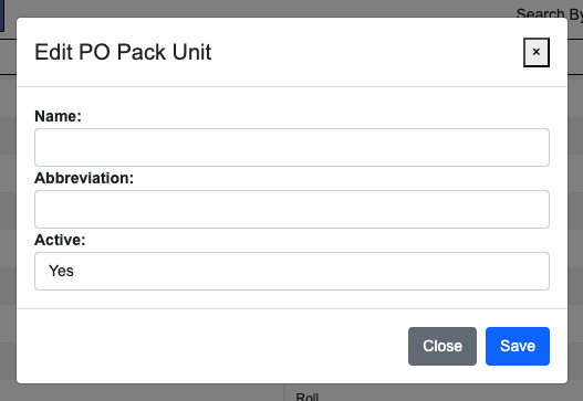 PO Pack Units - Supplement ERP Help